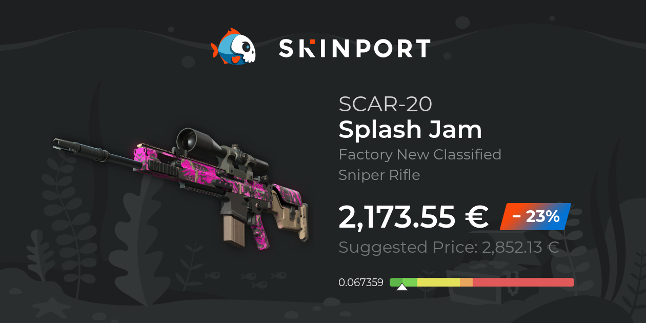 SCAR-20 | Splash Jam (Factory New) - Counter-Strike 2 - Skinport