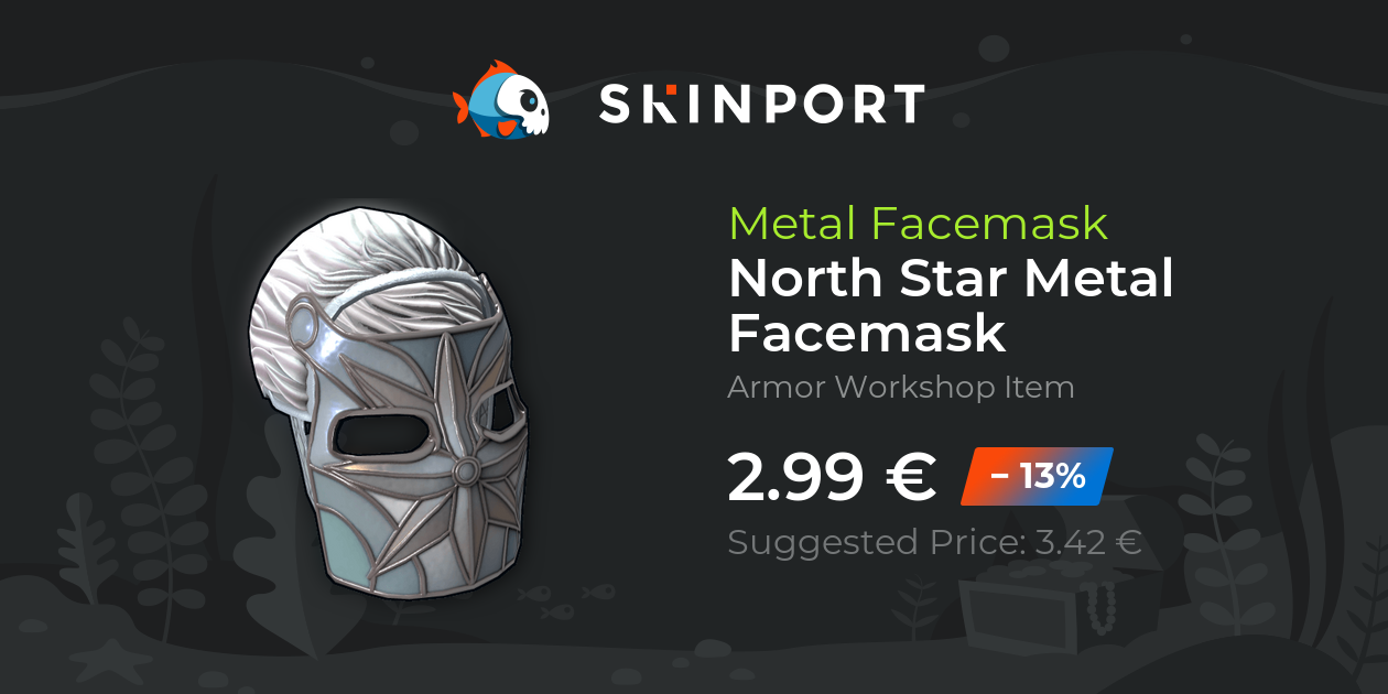 North Star Metal Facemask - Rust - Skinport