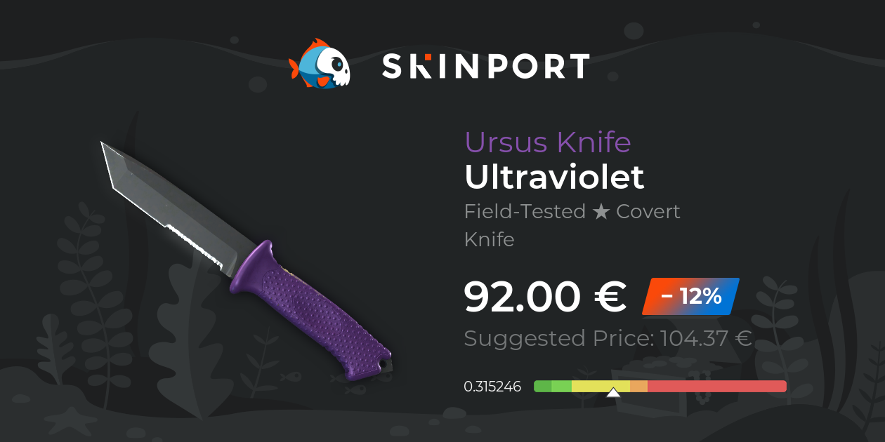 Ursus Knife | Ultraviolet (Field-Tested) - Counter-Strike 2 - Skinport