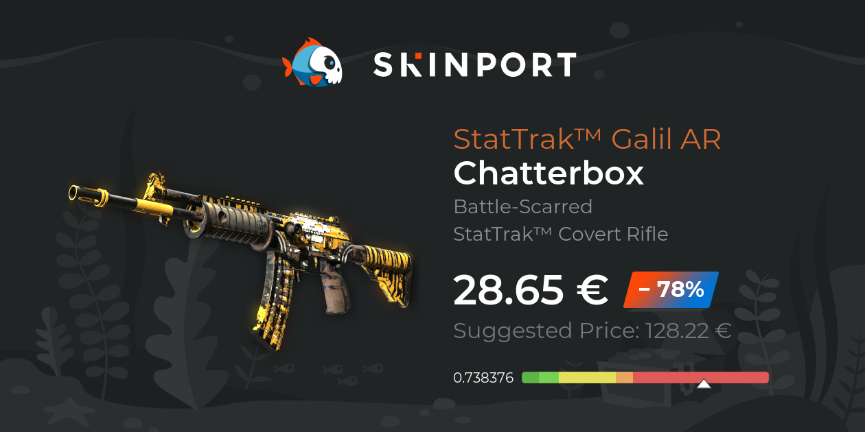 StatTrak™ Galil AR | Chatterbox (Battle-Scarred) - Counter-Strike 2 ...