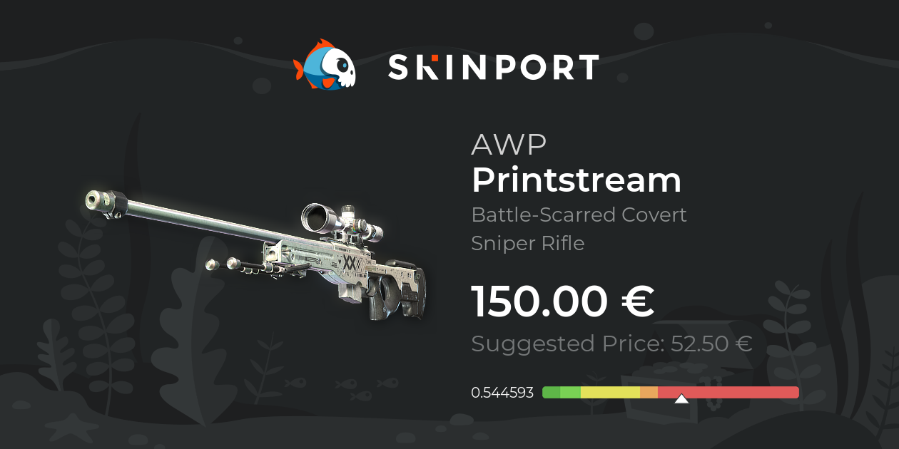 AWP | Printstream (Battle-Scarred) - Counter-Strike 2 - Skinport