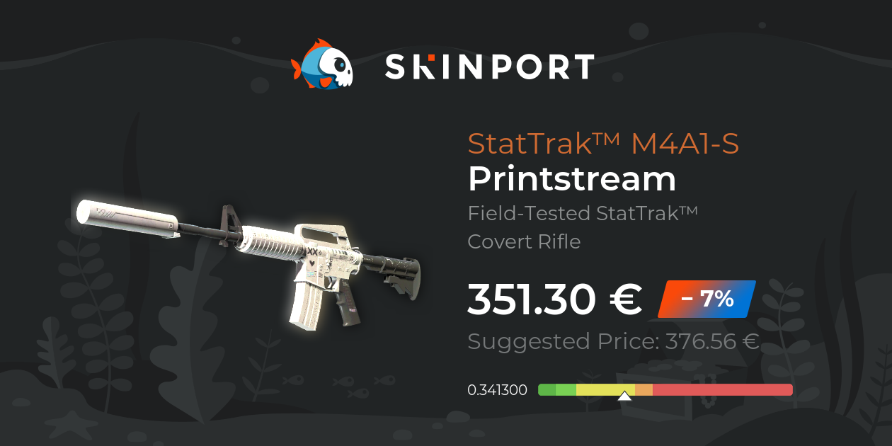 StatTrak™ M4A1-S | Printstream (Field-Tested) - Counter-Strike 2 - Skinport