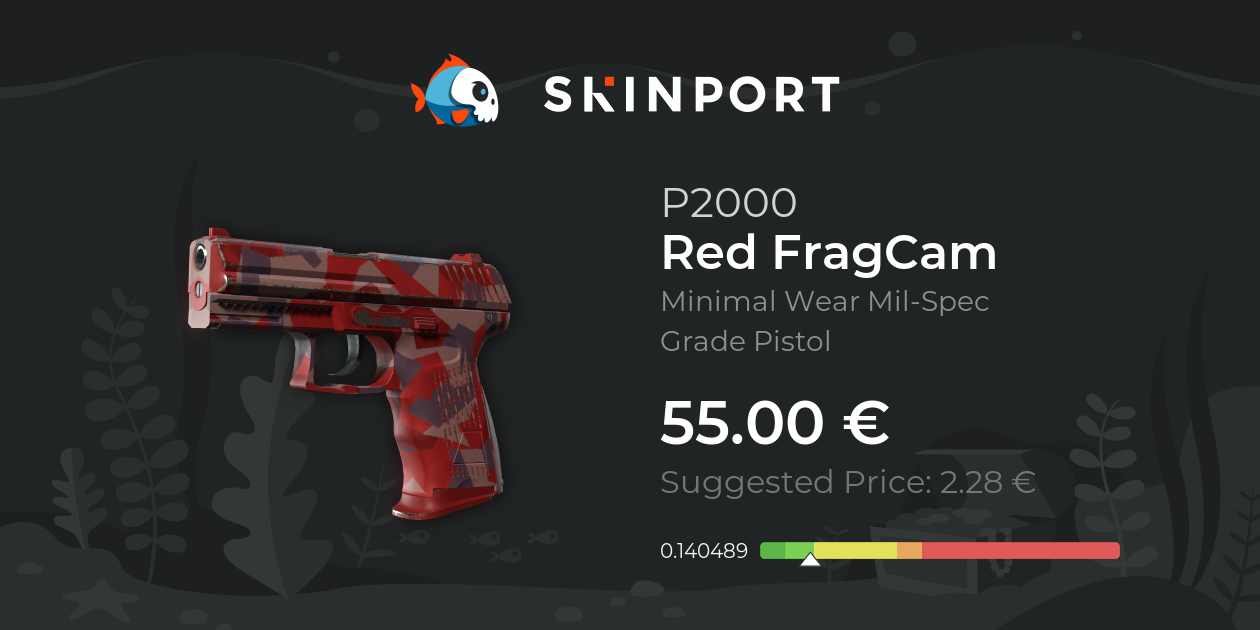 P2000 | Red FragCam (Minimal Wear) - Counter-Strike 2 - Skinport