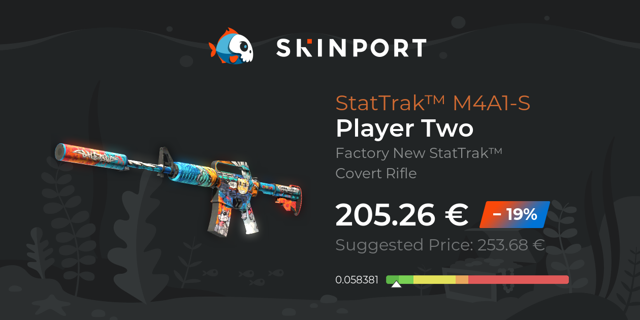 StatTrak™ M4A1-S | Player Two (Factory New) - Counter-Strike 2 - Skinport