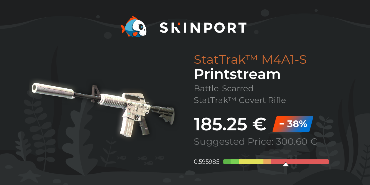 StatTrak™ M4A1-S | Printstream (Battle-Scarred) - Counter-Strike 2 ...