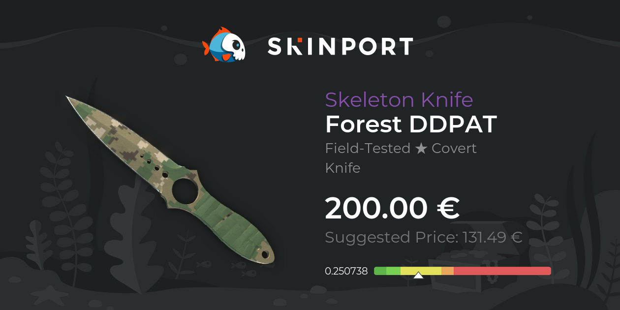 Skeleton Knife | Forest DDPAT (Field-Tested) - Counter-Strike 2 - Skinport