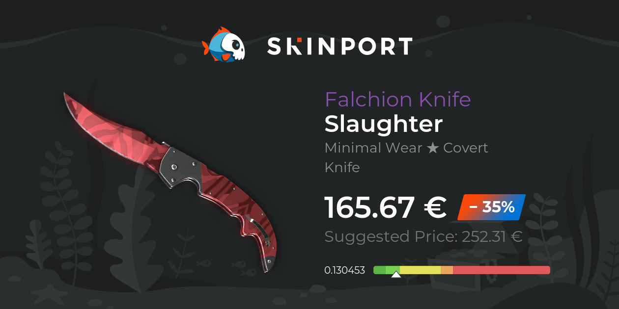 Falchion Knife | Slaughter (Minimal Wear) - Counter-Strike 2 - Skinport