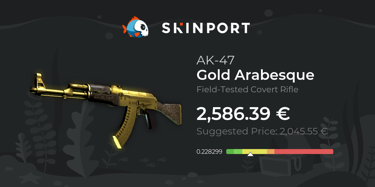AK-47 | Gold Arabesque (Field-Tested) - CS2 - Skinport