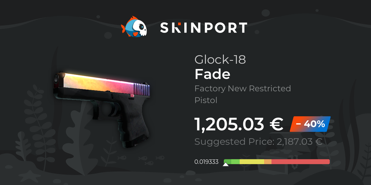 Glock-18 | Fade (Factory New) - Counter-Strike 2 - Skinport