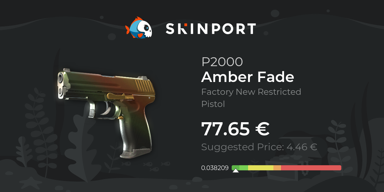 P2000 | Amber Fade (Factory New) - Counter-Strike 2 - Skinport