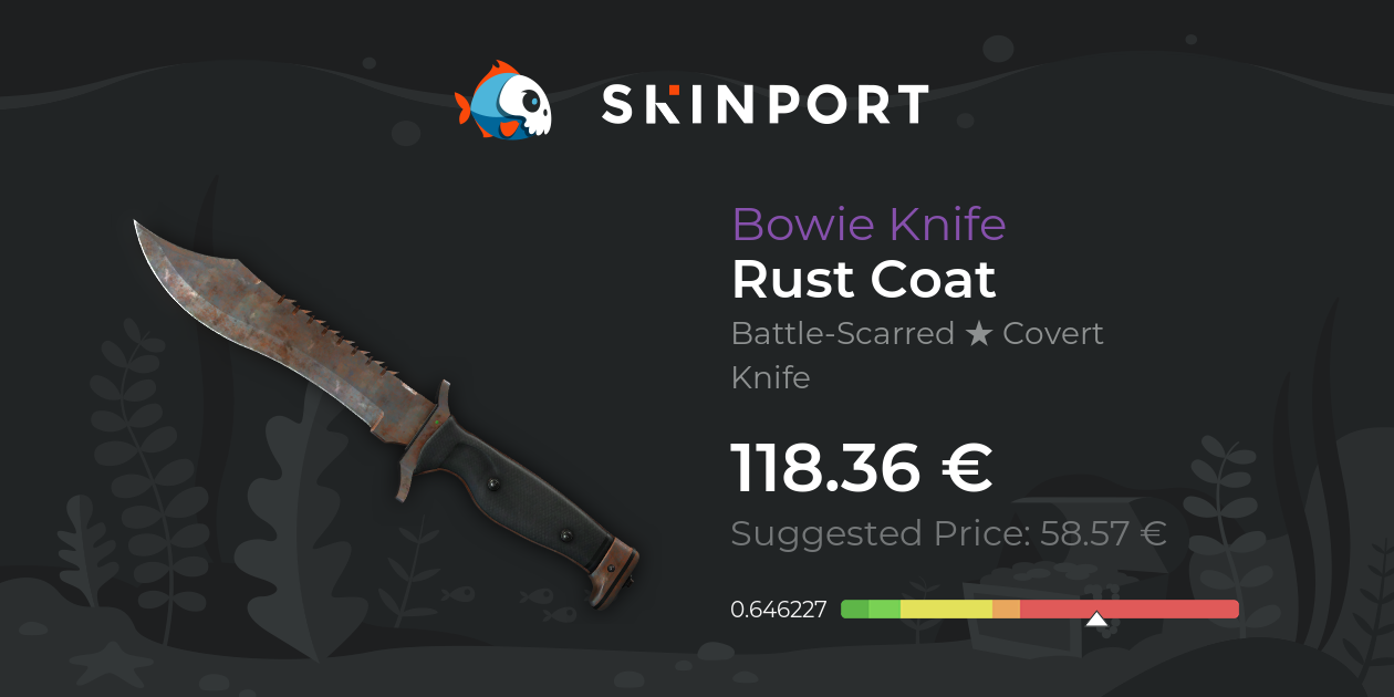 Bowie Knife | Rust Coat (Battle-Scarred) - Counter-Strike 2 - Skinport