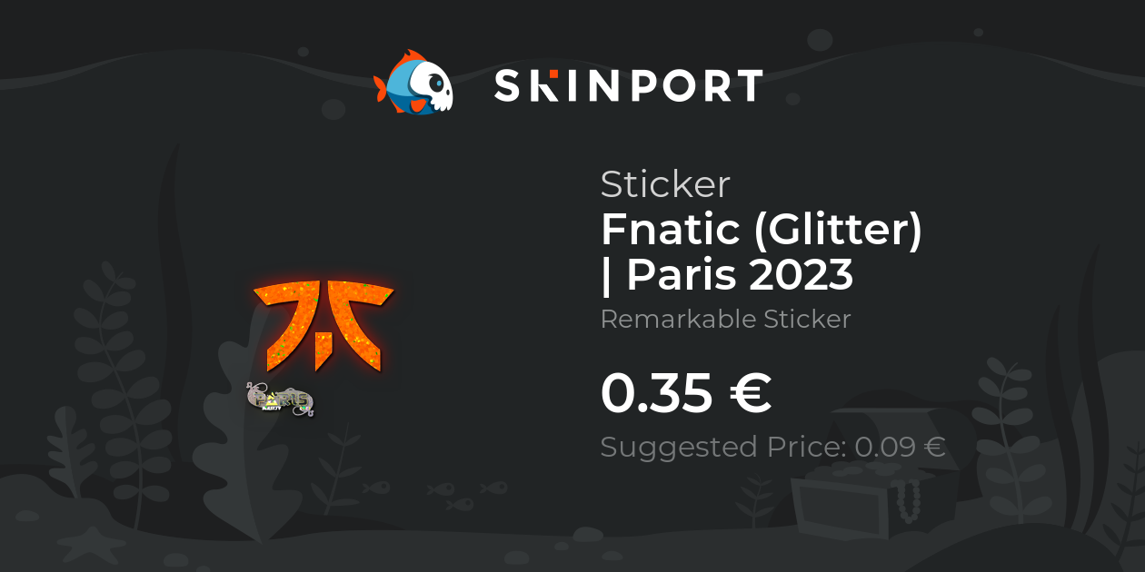 Sticker | Fnatic (Glitter) | Paris 2023 - Counter-Strike 2 - Skinport