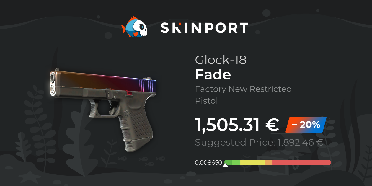 Glock-18 | Fade (Factory New) - Counter-Strike 2 - Skinport