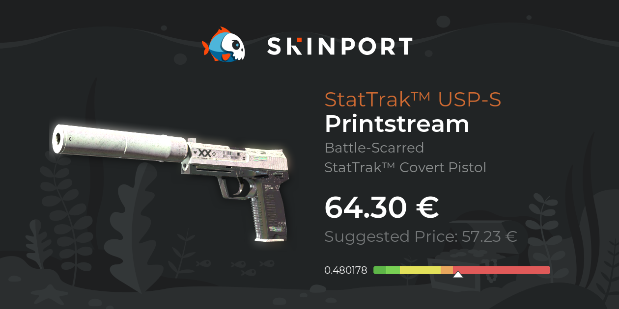 StatTrak™ USP-S | Printstream (Battle-Scarred) - Counter-Strike 2 ...