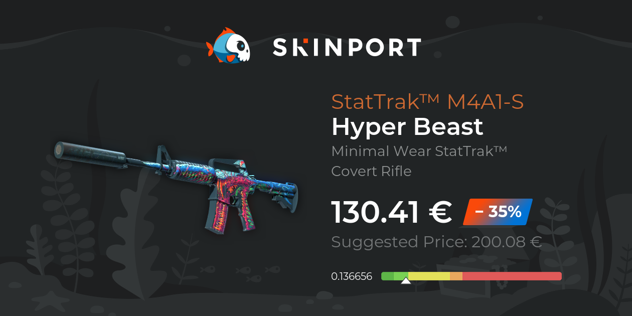 StatTrak™ M4A1-S | Hyper Beast (Minimal Wear) - Counter-Strike 2 - Skinport
