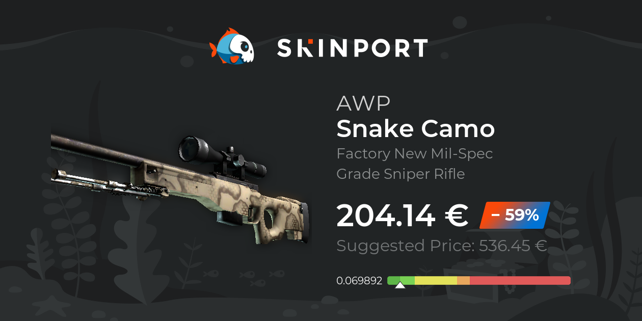 AWP | Snake Camo (Factory New) - CS:GO - Skinport
