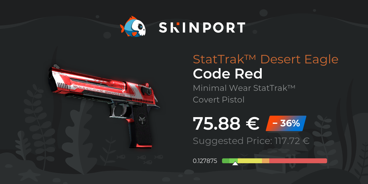 StatTrak™ Desert Eagle | Code Red (Minimal Wear) - Counter-Strike 2 ...