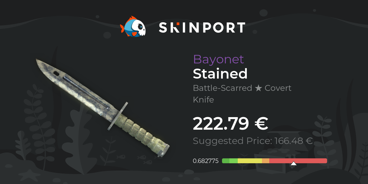 Bayonet | Stained (Battle-Scarred) - Counter-Strike 2 - Skinport