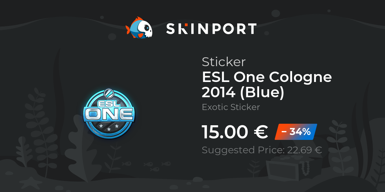 Sticker | ESL One Cologne 2014 (Blue) - Counter-Strike 2 - Skinport