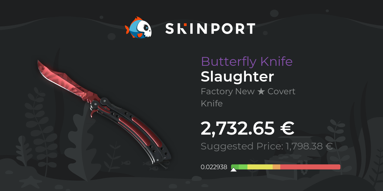 Butterfly Knife | Slaughter (Factory New) - Counter-Strike 2 - Skinport