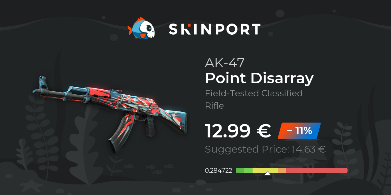 AK-47 | Point Disarray (Testad i fält) - Counter-Strike 2 - Skinport
