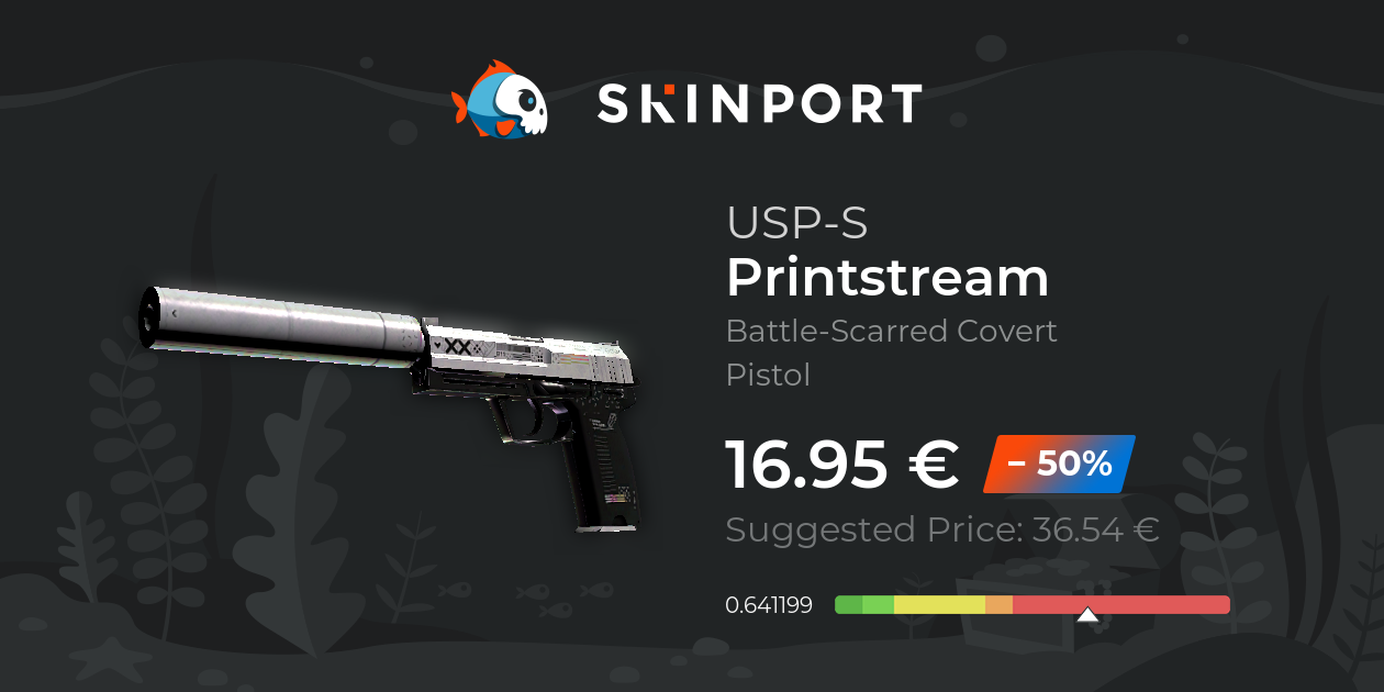 USP-S | Printstream (Battle-Scarred) - Counter-Strike 2 - Skinport
