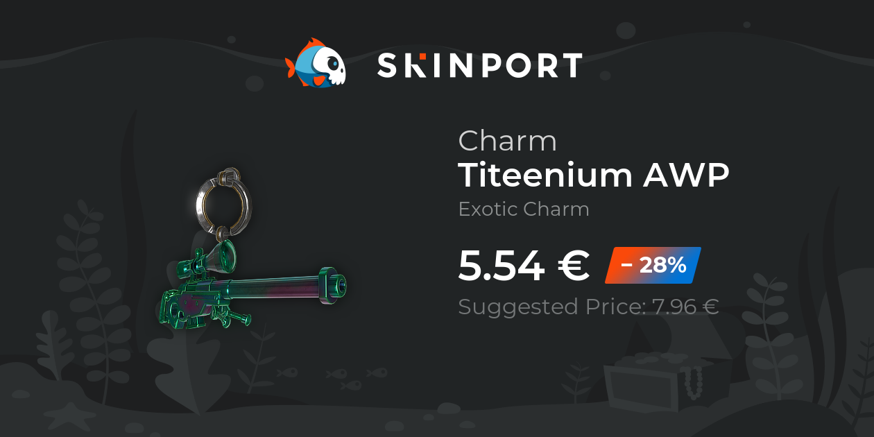 Charm | Titeenium AWP - Counter-Strike 2 - Skinport