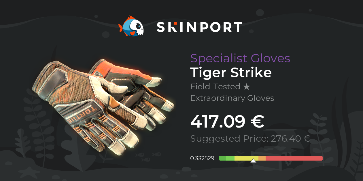 Specialist Gloves | Tiger Strike (Field-Tested) - Counter-Strike 2 ...
