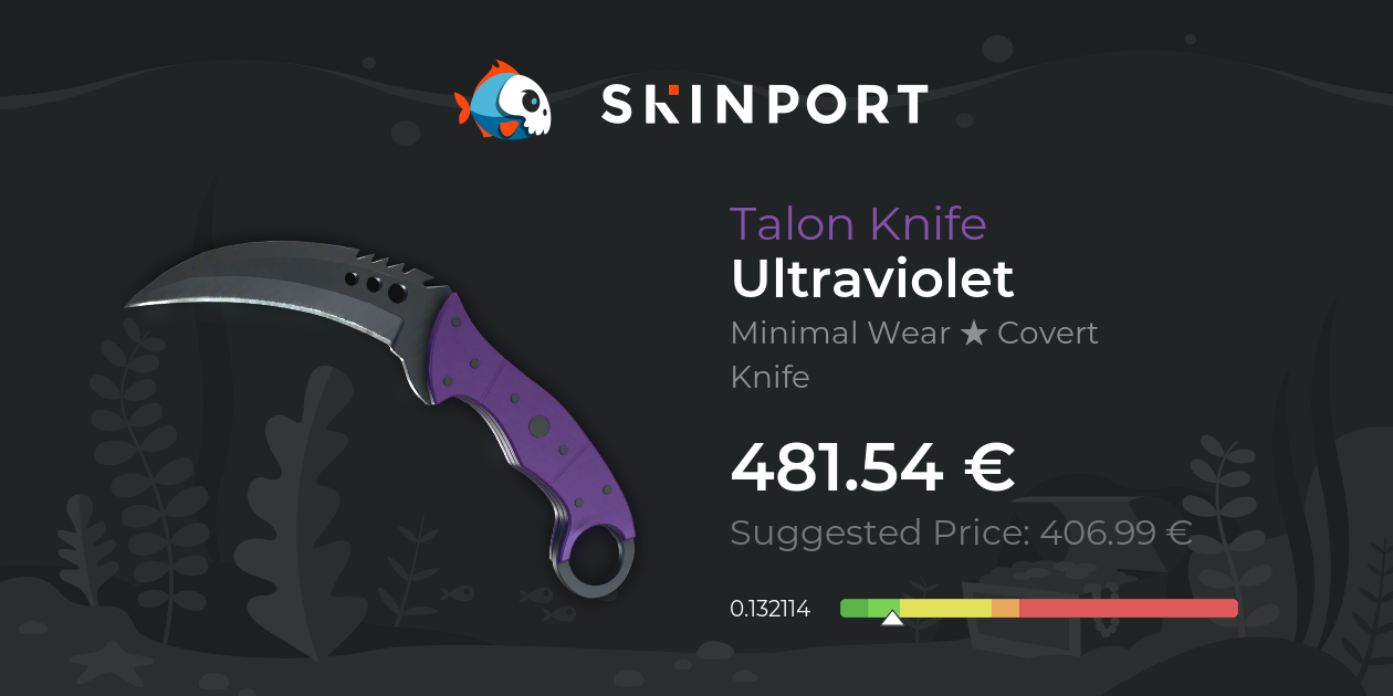Talon Knife | Ultraviolet (Minimal Wear) - Counter-Strike 2 - Skinport