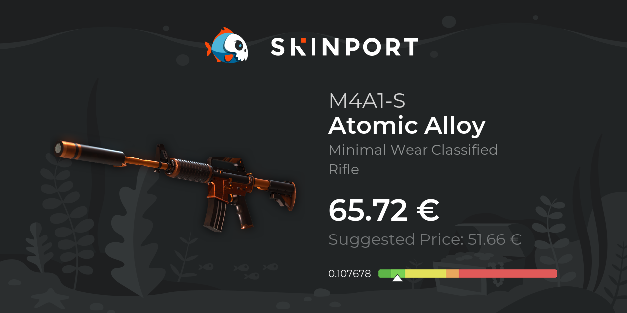 M4A1-S | Atomic Alloy (Minimal Wear) - Counter-Strike 2 - Skinport