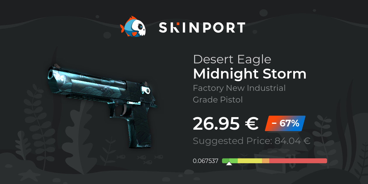 Desert Eagle | Midnight Storm (Factory New) - CS2 - Skinport