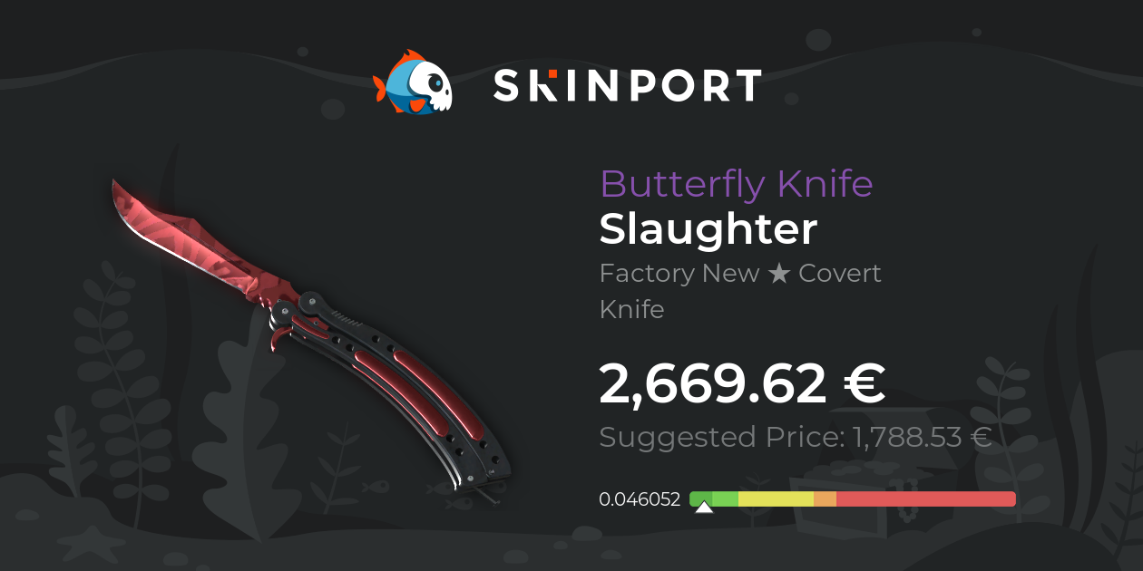 Butterfly Knife | Slaughter (Factory New) - Counter-Strike 2 - Skinport