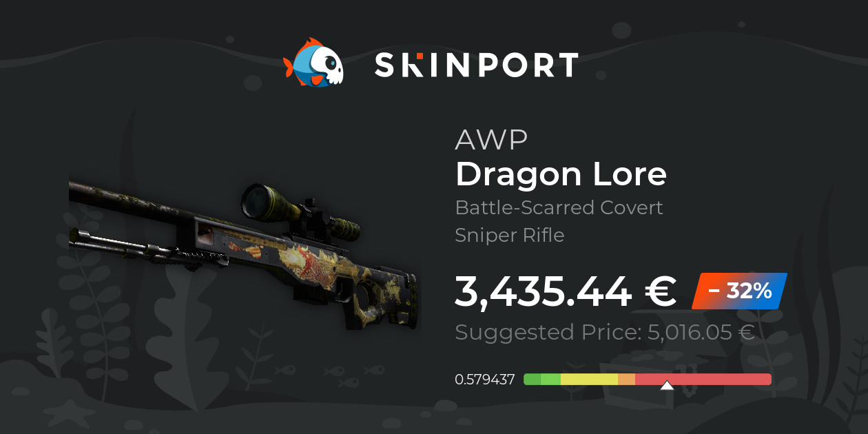 AWP | Dragon Lore (Battle-Scarred) - CS:GO - Skinport