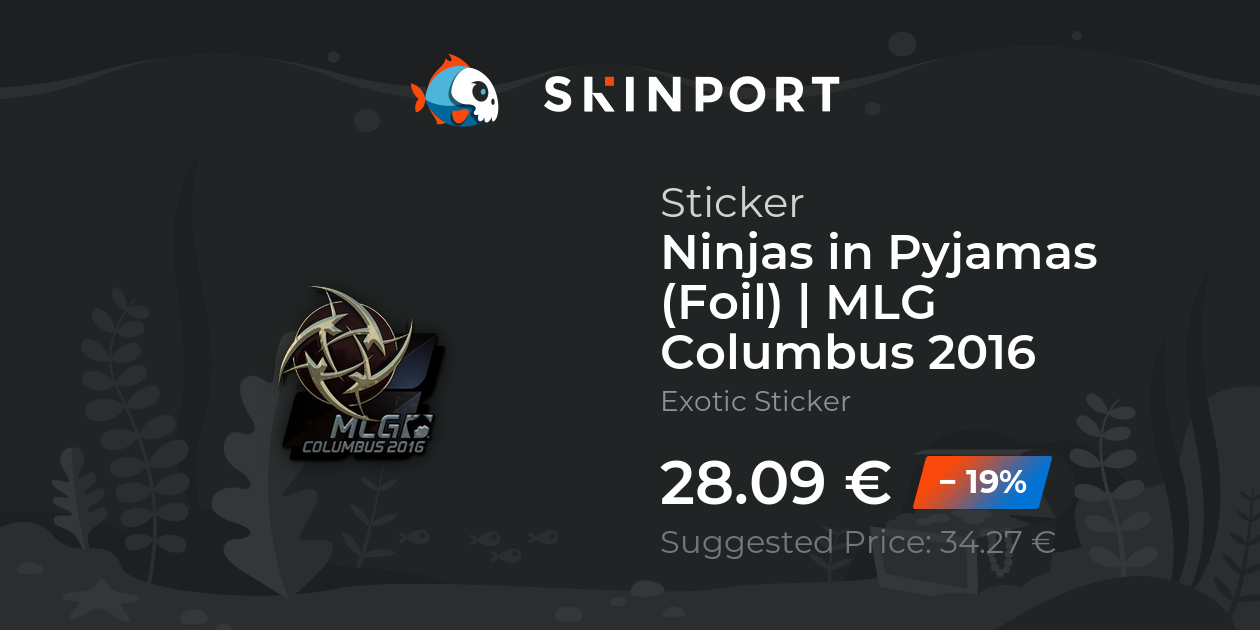 Sticker | Ninjas in Pyjamas (Foil) | MLG Columbus 2016 - Counter-Strike ...