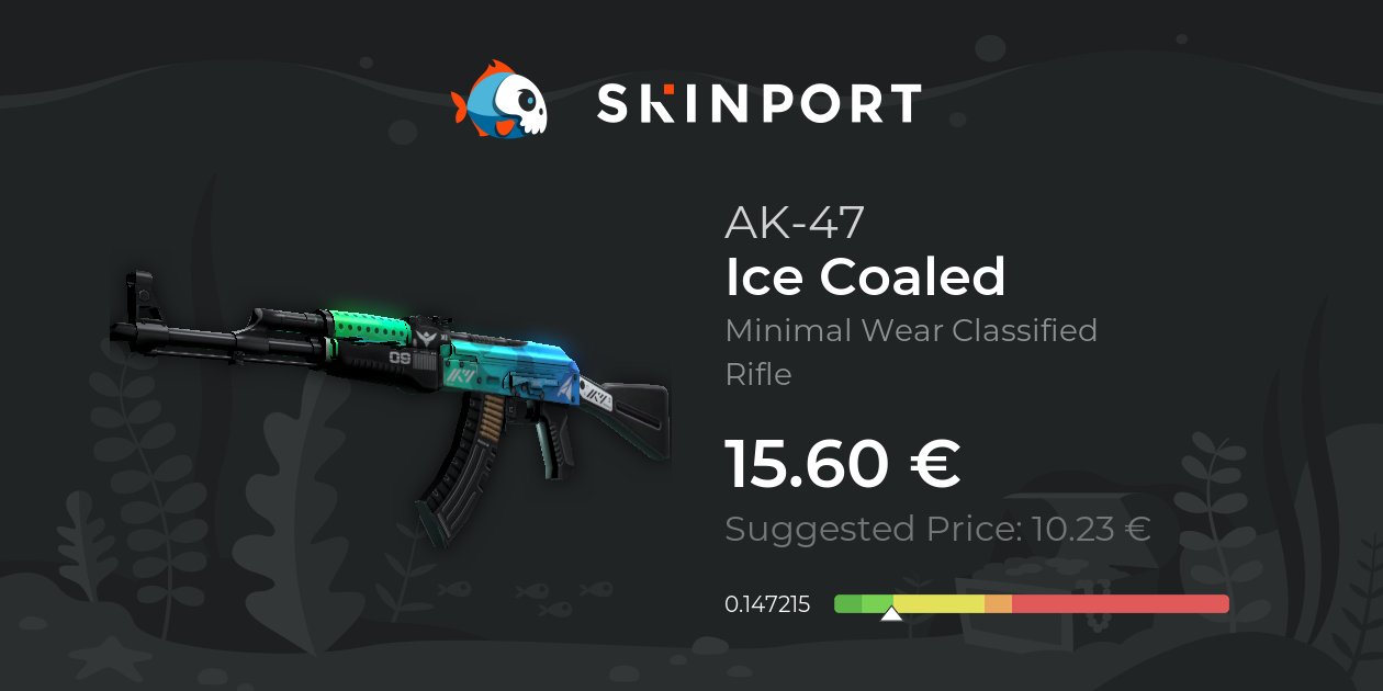 AK-47 | Ice Coaled (Minimal Wear) - CS2 - Skinport