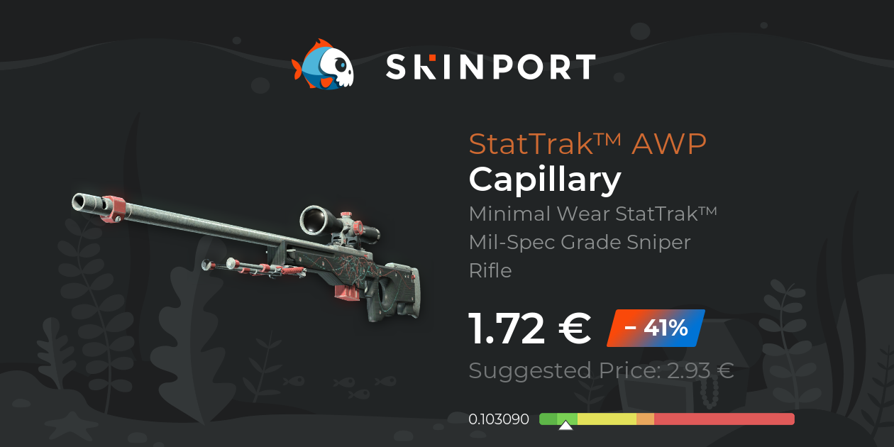 StatTrak™ AWP | Capillary (Minimal Wear) - Counter-Strike 2 - Skinport