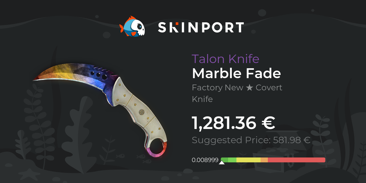 Talon Knife | Marble Fade (Factory New) - Counter-Strike 2 - Skinport