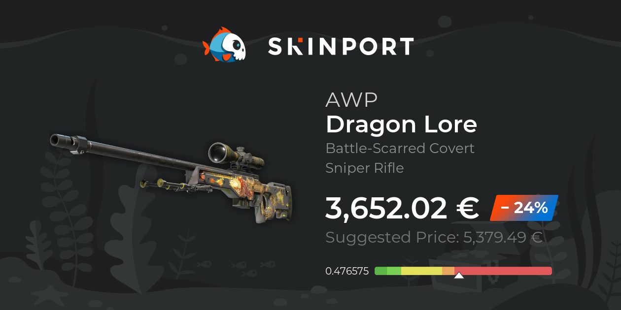 AWP | Dragon Lore (Battle-Scarred) - Counter-Strike 2 - Skinport