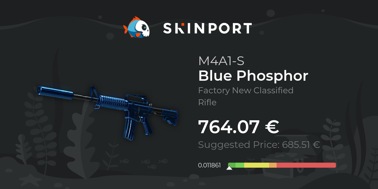 M4A1-S | Blue Phosphor (Factory New) - Counter-Strike 2 - Skinport