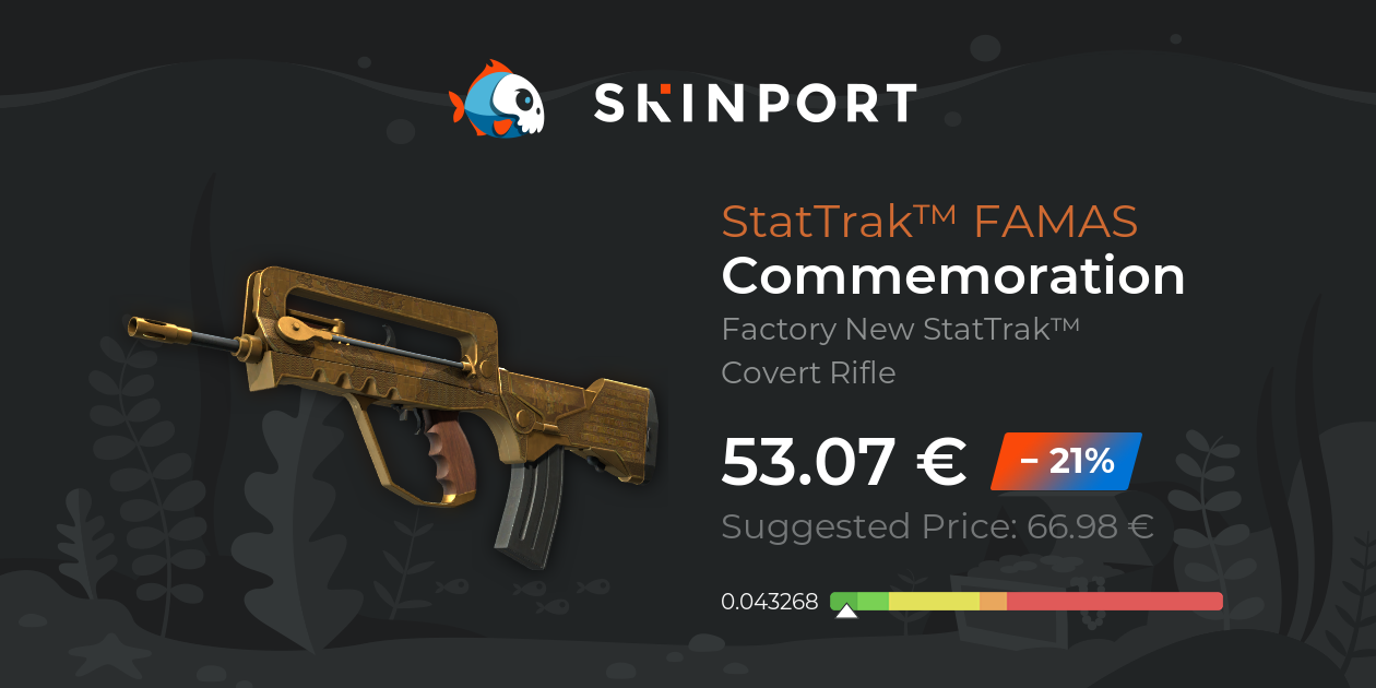 StatTrak™ FAMAS | Commemoration (Factory New) - Counter-Strike 2 - Skinport