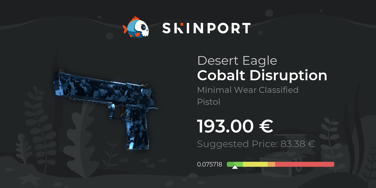 Desert Eagle | Cobalt Disruption (Minimal Wear) - Counter-Strike 2 ...
