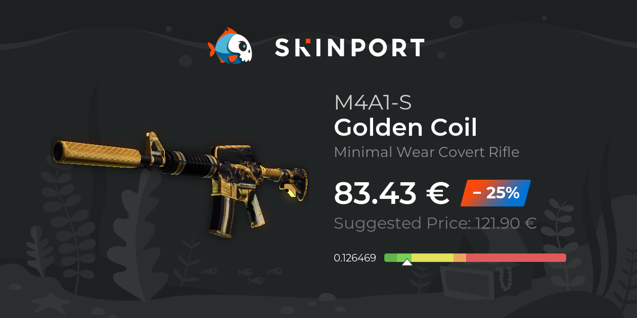 M4A1-S | Golden Coil (Minimal Wear) - Counter-Strike 2 - Skinport