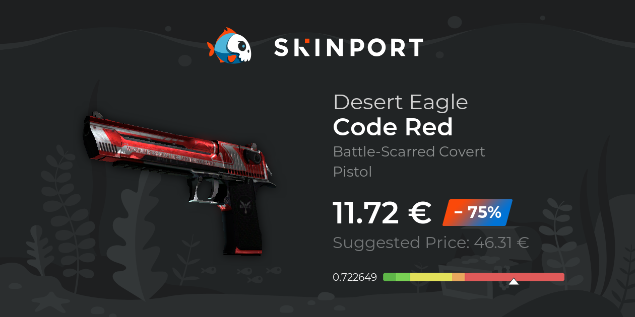Desert Eagle | Code Red (Battle-Scarred) - Counter-Strike 2 - Skinport