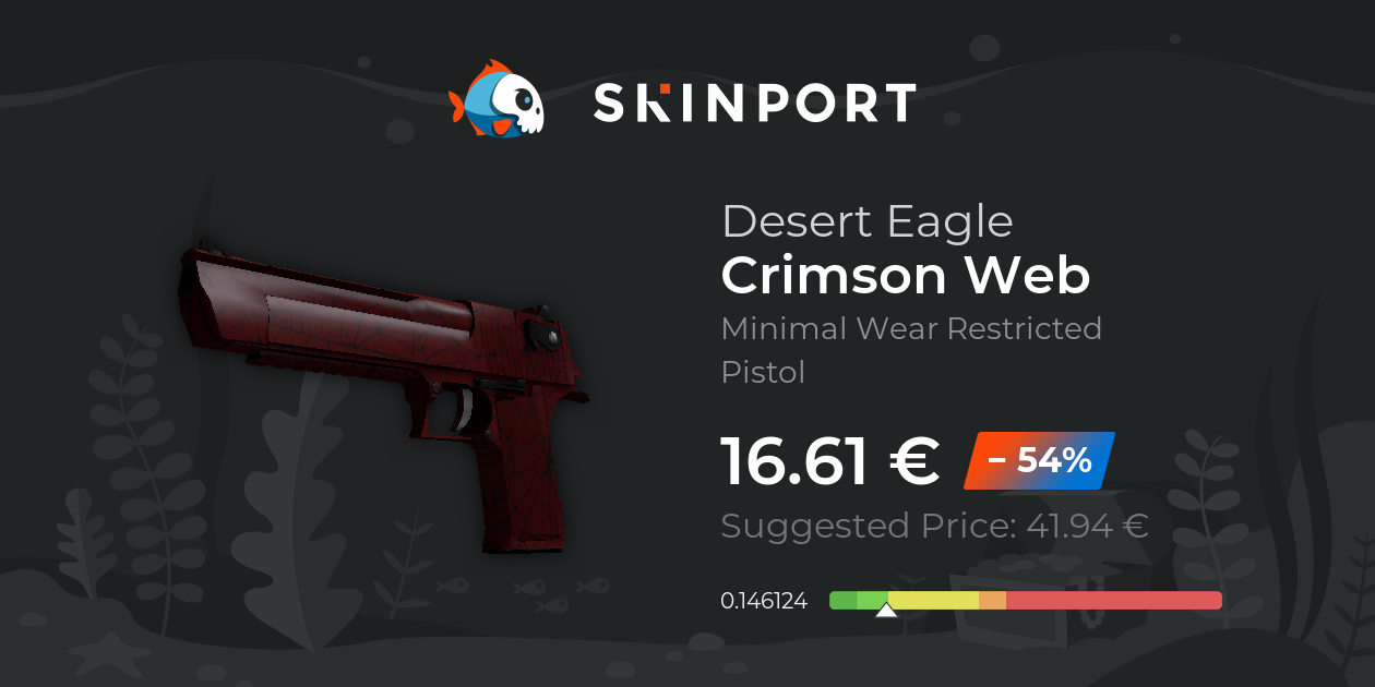 Desert Eagle | Crimson Web (Minimal Wear) - Counter-Strike 2 - Skinport