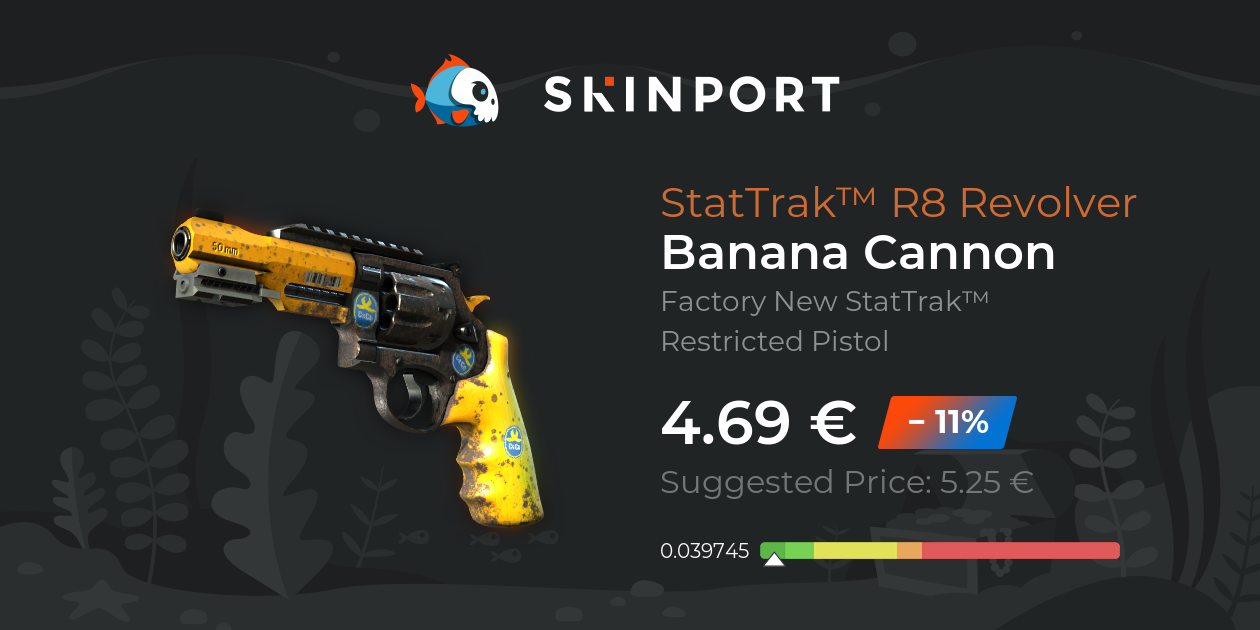 StatTrak™ R8 Revolver | Banana Cannon (Factory New) - Counter-Strike 2 ...