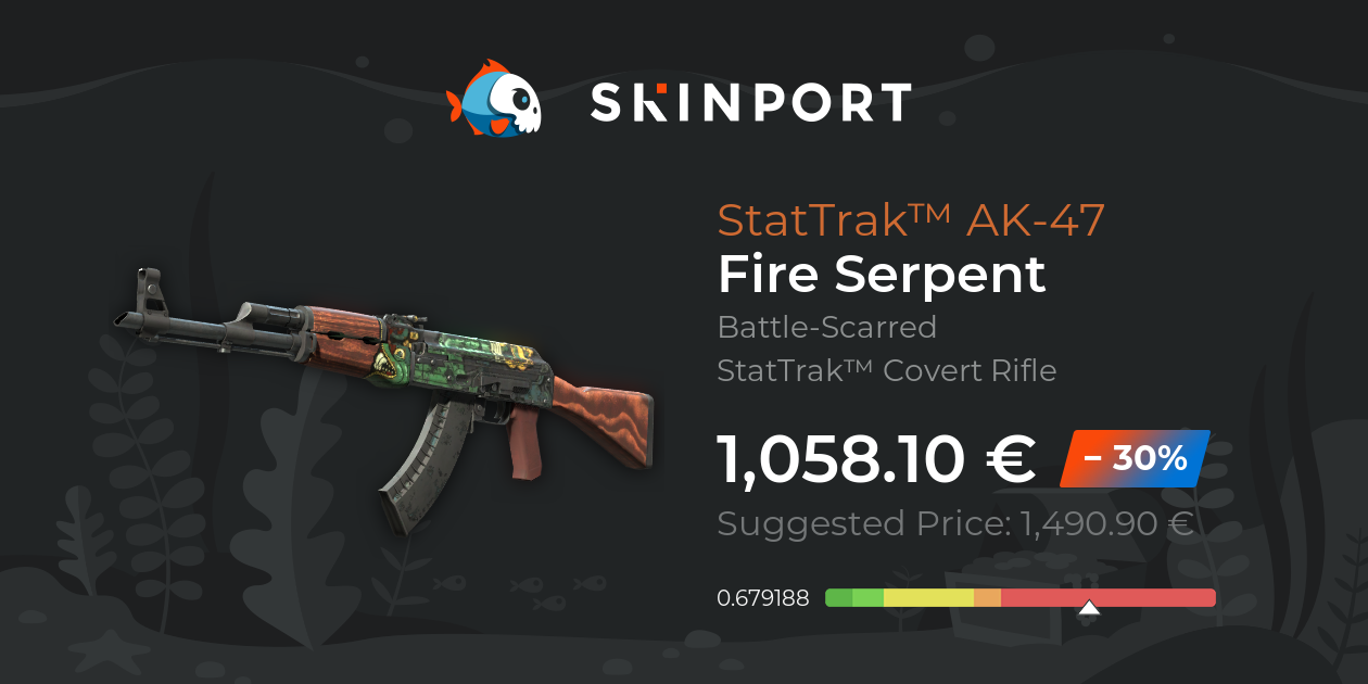 StatTrak™ AK-47 | Fire Serpent (Battle-Scarred) - Counter-Strike 2 ...