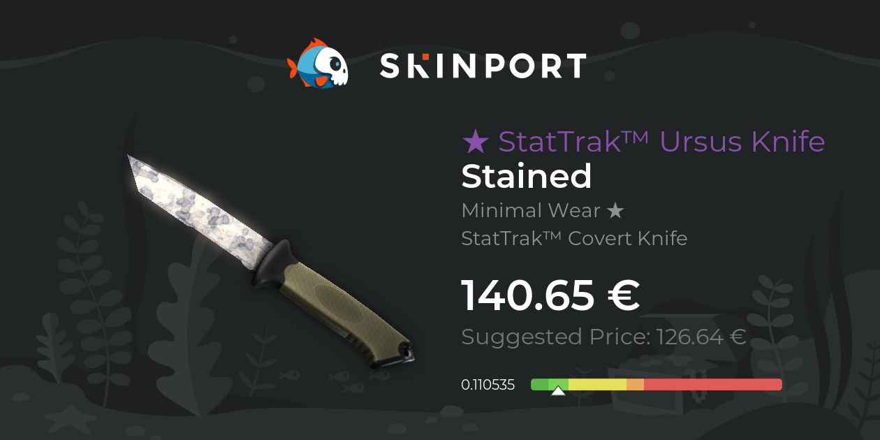 StatTrak™ Ursus Knife | Stained (Minimal Wear) - Counter-Strike 2 ...