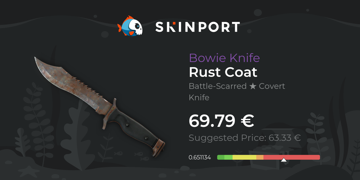 Bowie Knife | Rust Coat (Battle-Scarred) - Counter-Strike 2 - Skinport