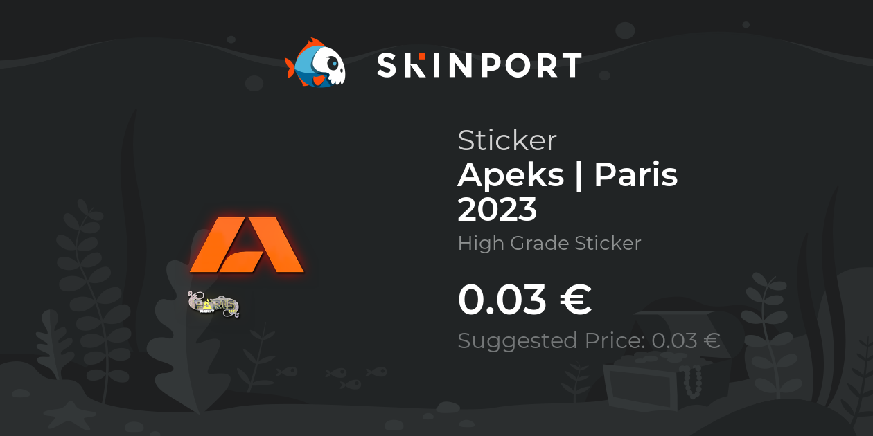 Sticker | Apeks | Paris 2023 - Counter-Strike 2 - Skinport