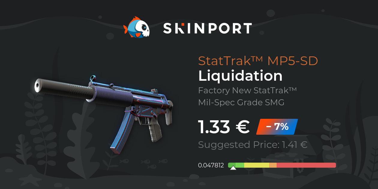 StatTrak™ MP5-SD | Liquidation (Factory New) - Counter-Strike 2 - Skinport